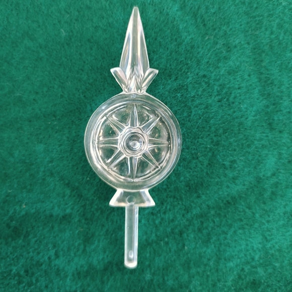 Holiday | Rare Vintage Clear Round Medallion Compass Star Ceramic ...